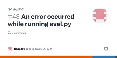 An Error Occurred While Running Eval Py Issue NVlabs RVT GitHub