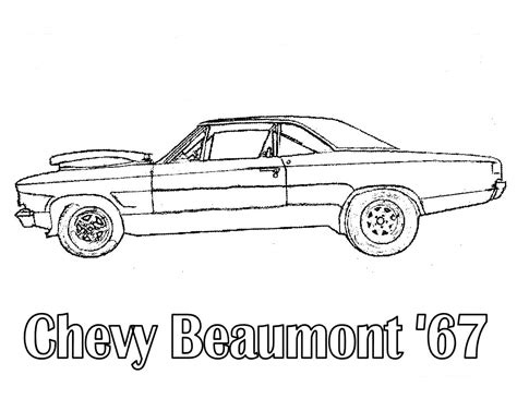 Chevy Car Coloring Pages