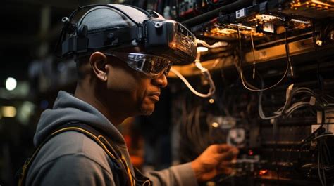 Virtual Reality Crane Assembly Simulations Clipart Premium Ai Generated Image