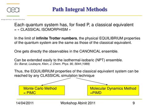 Ppt Path Integral Molecular Dynamics Powerpoint Presentation Free Download Id 4648012