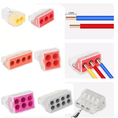 Block With Lever Wire Wiring Connector Conductor Terminal Quick Wiring Terminal 5 62 Picclick Au