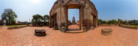 Ayutthaya Wat Ratcha Burana Ii 360 Panorama 360cities