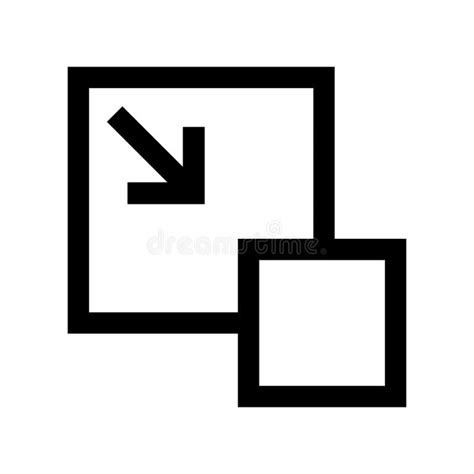 Illustration Of The Minimize Button Icon Vector Design Stock Illustration Illustration Of