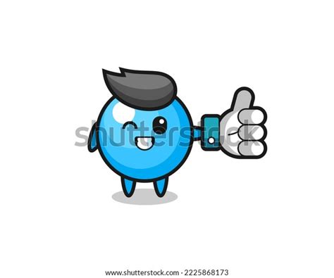 Cute Bubble Gum Social Media Thumbs Stock Vector Royalty Free 2225868173 Shutterstock