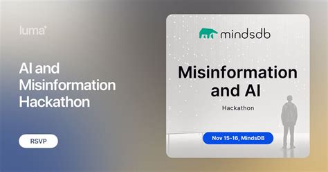 mindsdb on linkedin ai and misinformation hackathon · luma