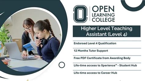 Online Higher Level Teaching Assistant Level 4 Course Open Learning