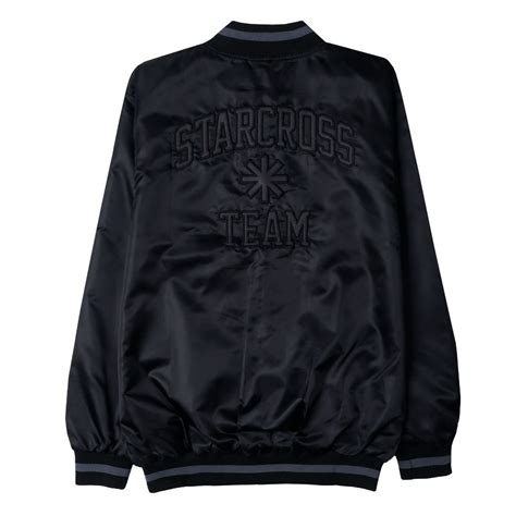 Jual Starcross Varsity Jacket Js Vr 107 Black Shopee Indonesia