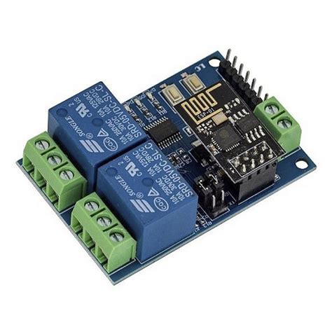 Módulo Relé 2 Canais Com Módulo Wifi Esp8266 Eletrogate 12 Anos