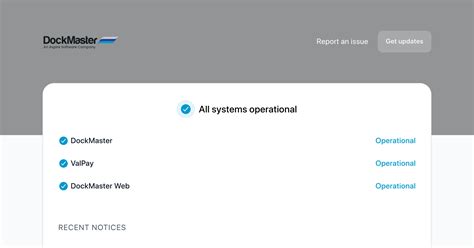 Dockmaster Status