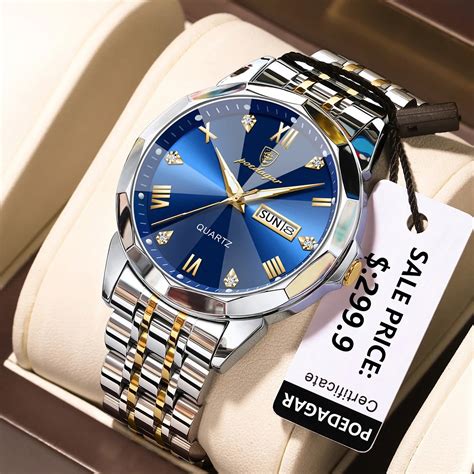 Black Week Promotion Poedagar 810 Luxury Men Watch Waterproof Luminous