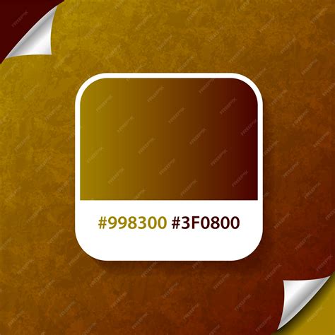 Premium Vector Brown Gradient Color Palette Background With Hex