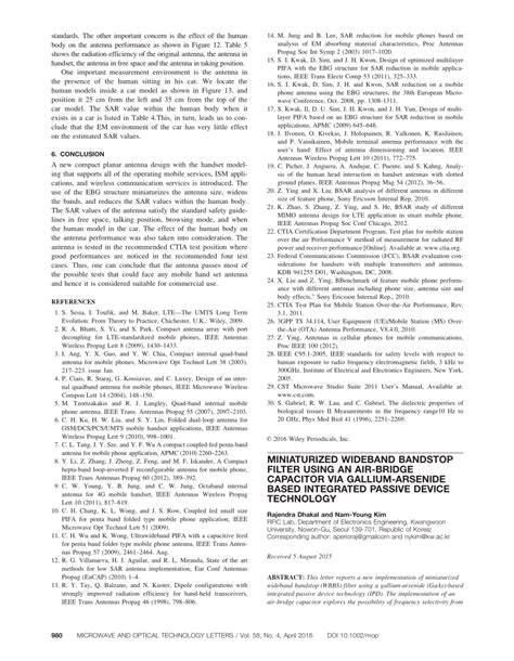 Pdf Miniaturized Wideband Bandstop Filter Using An Air Bridge Capacitor Via Gallium Arsenide