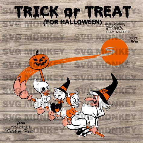 Donald Disney Halloween Trick Or Treat Svg File For Cricut S Inspire