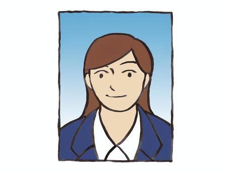 証明写真イラスト｜無料イラスト・フリー素材なら「イラストac」