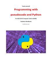 Programming Pdf Teach Yourself Programming With Pseudocode And Python For AQA GCSE Computer