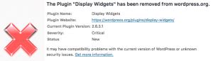 Display Widgets Plugin Includes Malicious Code To Publish Spam On WP Sites