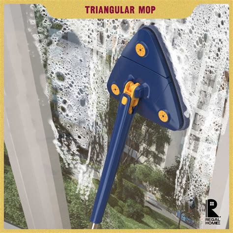 Triangular Mop 360 Rotation Triangular Rotary Water Twisting Mop