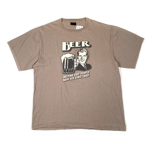 Vintage 1998 Beer Ugly People Sex T Shirt Cobblestore Vintage