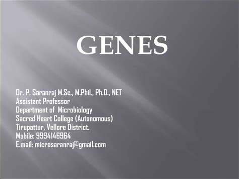 Genes Ppt