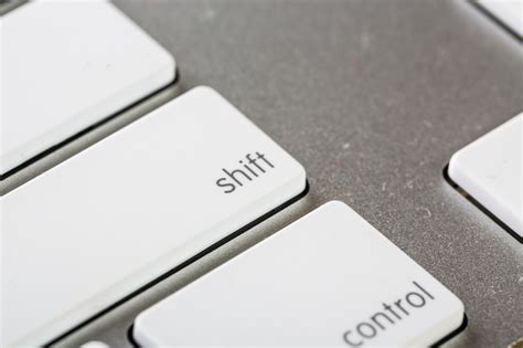 Premium Photo Shift Button Of Computer Keyboard Close Up