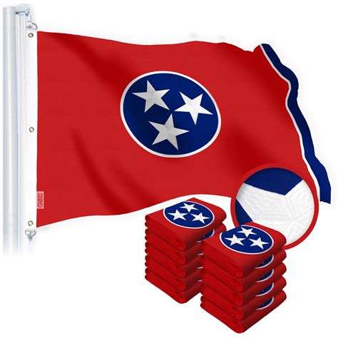 G128 10 Pack Tennessee Tn State Flag 6x10 Ft Stormflyer Series Em