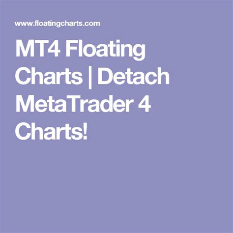 Mt4 Floating Charts Detach Metatrader 4 Charts Chart Detached Investing