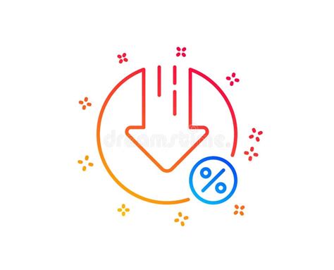 Percentage Decrease Sign Icon Stock Illustrations 1229 Percentage