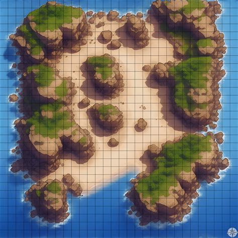 Coastal Dandd Maps Free Beach Ttrgp Battle Maps Mistcharter Maps