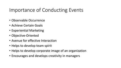Event Management Unit 1 1st Sem Bca Banglore Universitypptx Business