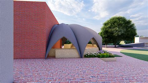 Rcc Shell Folded Plate Structure Amphitheatre Design On Behance
