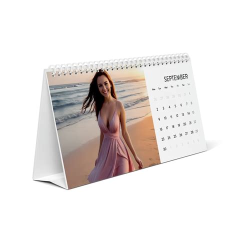 AI Generated Sexy Woman Desk Calendar Gifts For Christmas Gifts For Birthday Gift For