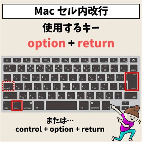 Macマックのエクセルでセル内改行する方法を初心者向けに解説