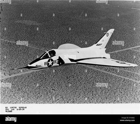 The Douglas Xf4d 1 A Prototype Fighter Aircraft Developed By Douglas