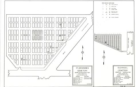 Wpa Cemetery Plat Maps Henry County Multiple Townships Smaller