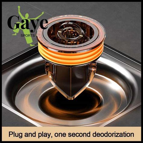 Gs Anti Odor Shower Floor Drain Backflow Preventer Dectable Sink Strainer Durable Universal Fast