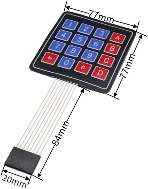 Teclado Genérico De 6 Piezas De 4 X 4 16 Teclas Matriz Matriz
