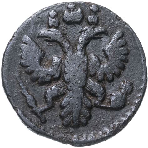 Монета Российской Империи полушка 1735 стоимостью 1156 руб.
