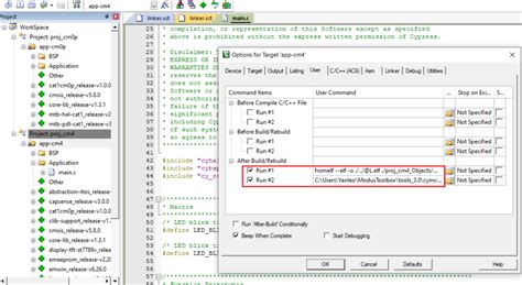 Keil Psoc6 Dual Cpu Example Project
