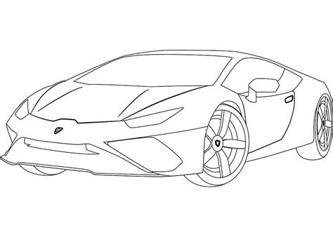 Lamborghini Drawing Line Veneno Coloring Pages Lambo Printable