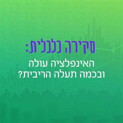 האינפלציה מוסיפה להאיץ וריבית בנק ישראל תמשיך לעלות