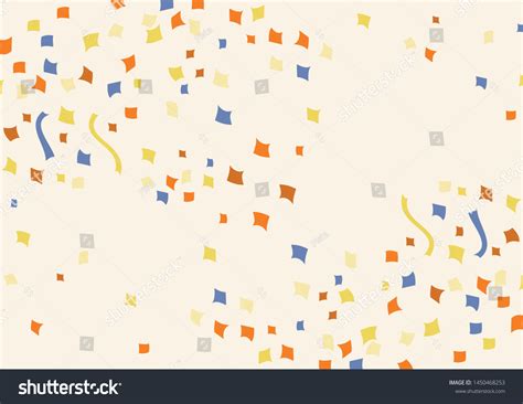 Cute Confetti Background Celebration Template Stock Vector Royalty