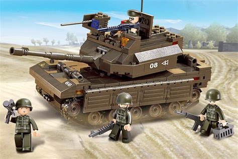 Army Battle Tank M38 B6500 Toy Bricks And Blocks Military Toys