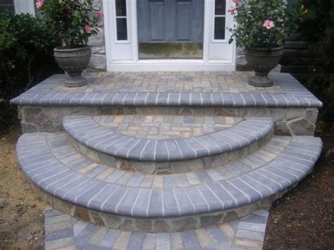 Round Stone Porch Steps