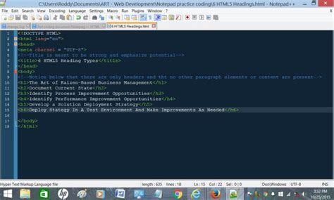 The 6 Html5 Heading Types Roddy Munoz A Web Development Learning