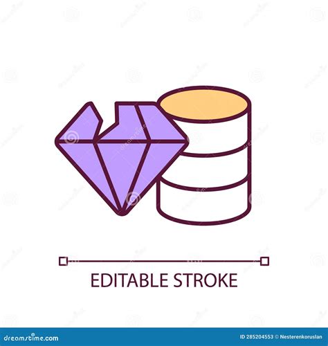 Customizable Thin Line Data Quality And Accuracy Icon Stock Vector Illustration Of Thin