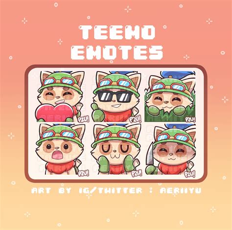Teemo Emotes For Twitch And Discord Etsy