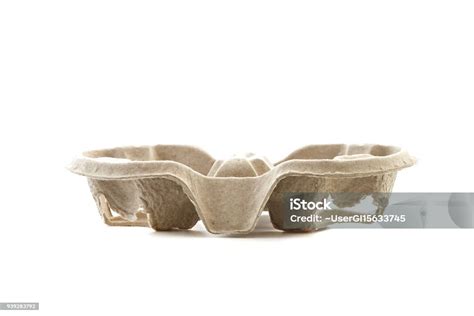 두 개의 서로 다른 Foreshortenings의 설정 누르면 흰색 배경에 고립 된 골 판지 종이 더블 컵 홀더 나름에 대한 스톡 사진 및 기타 이미지 Istock