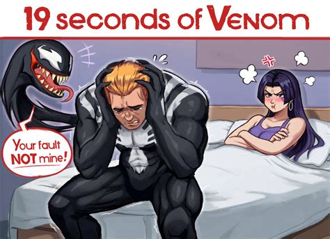 Psylocke Venom And Eddie Brock Marvel And 3 More Drawn By Neggoartz