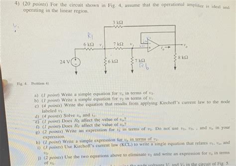 solved 4 20 points for the circuit shown in fig 4