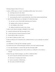 PSW MODULE1 TEST C Docx Tuesday August 2nd At 6 15 P M 1 When A PSW Says To A Client